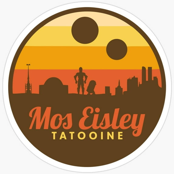 Mos Eisley Droids Sticker Phone Decal Water Bottle Stickers Car Decals ...