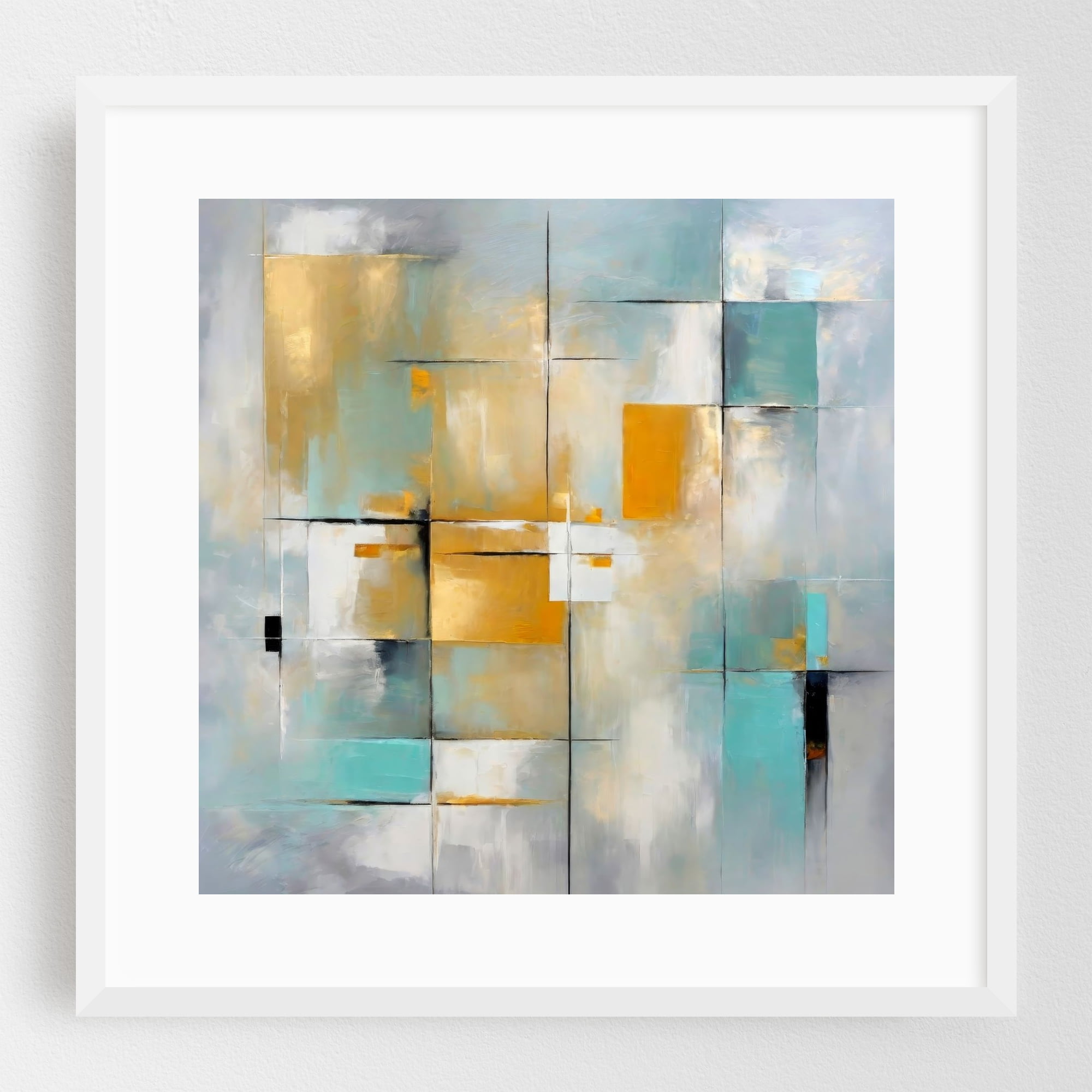 Mosaic Arrangement - Digital Art Abstract Geometric Modern Art ...