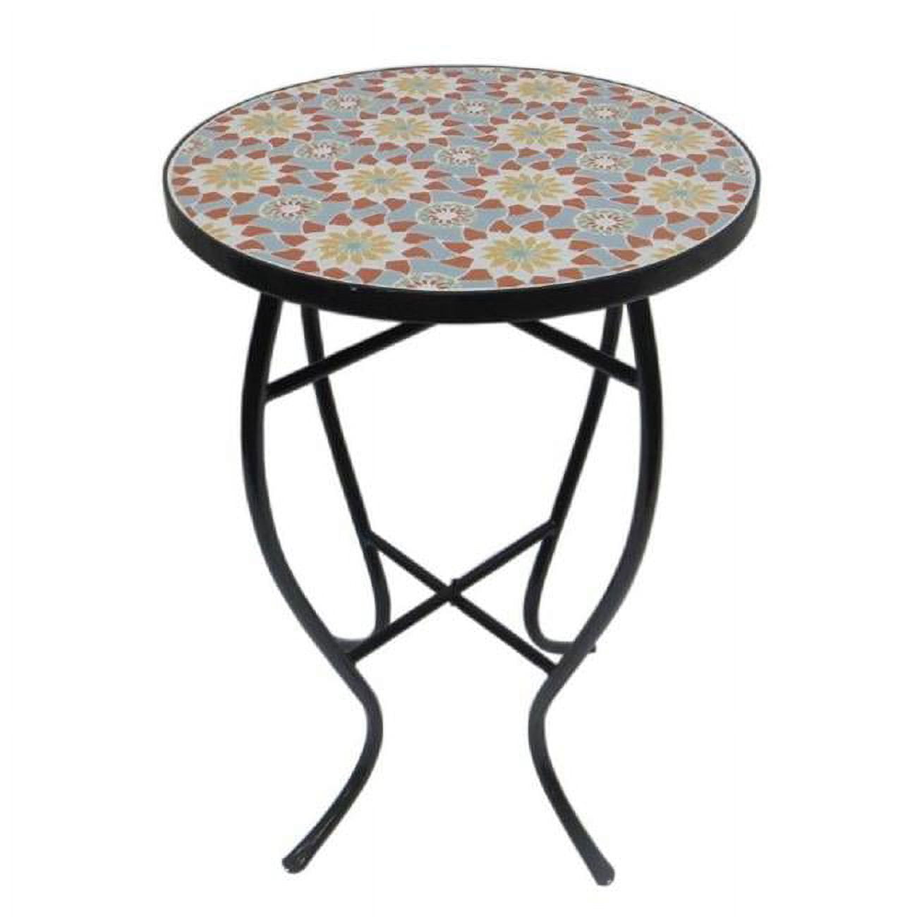 Mosaic Art Collection Floral Accent Table - Walmart.com