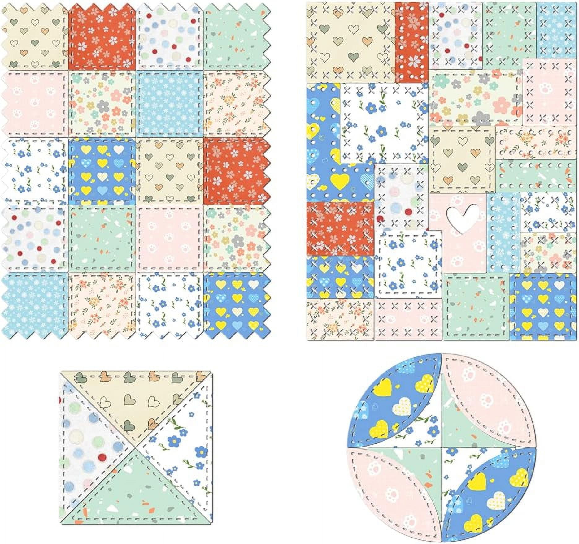 Mosaic Background Cut Dies Geometry Stitching Square Circular Serrated Triangle Rectangular ...