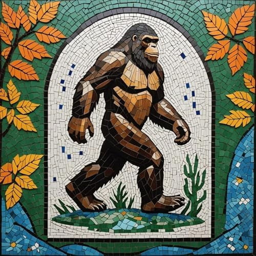 Mosaic Bigfoot 1000-piece Wooden Puzzle, Teen Intellectual Challenge ...