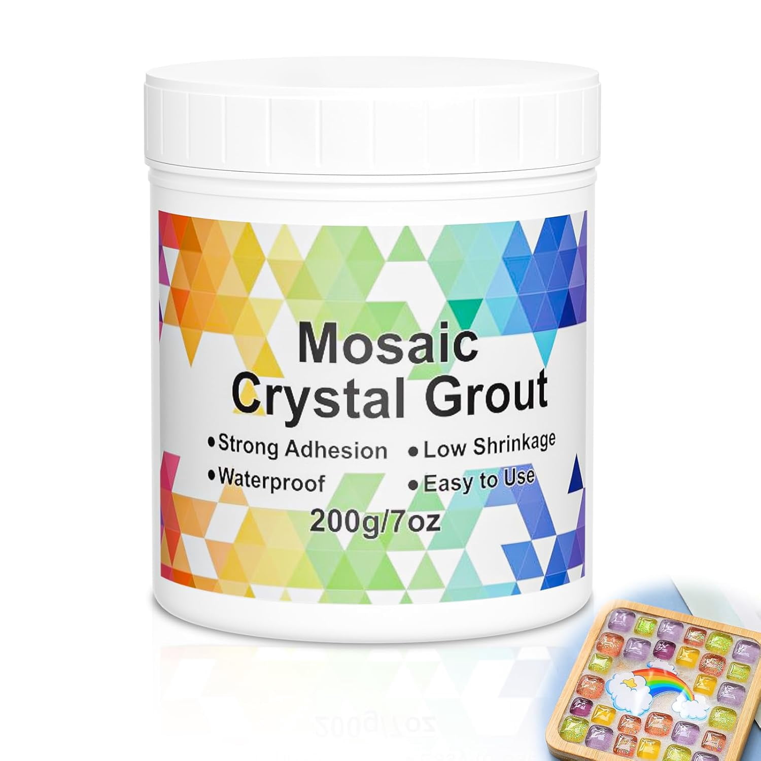 Mosaic Crystal Grout – Translucent Mosaic Grout Filler for Tiles Crafts ...