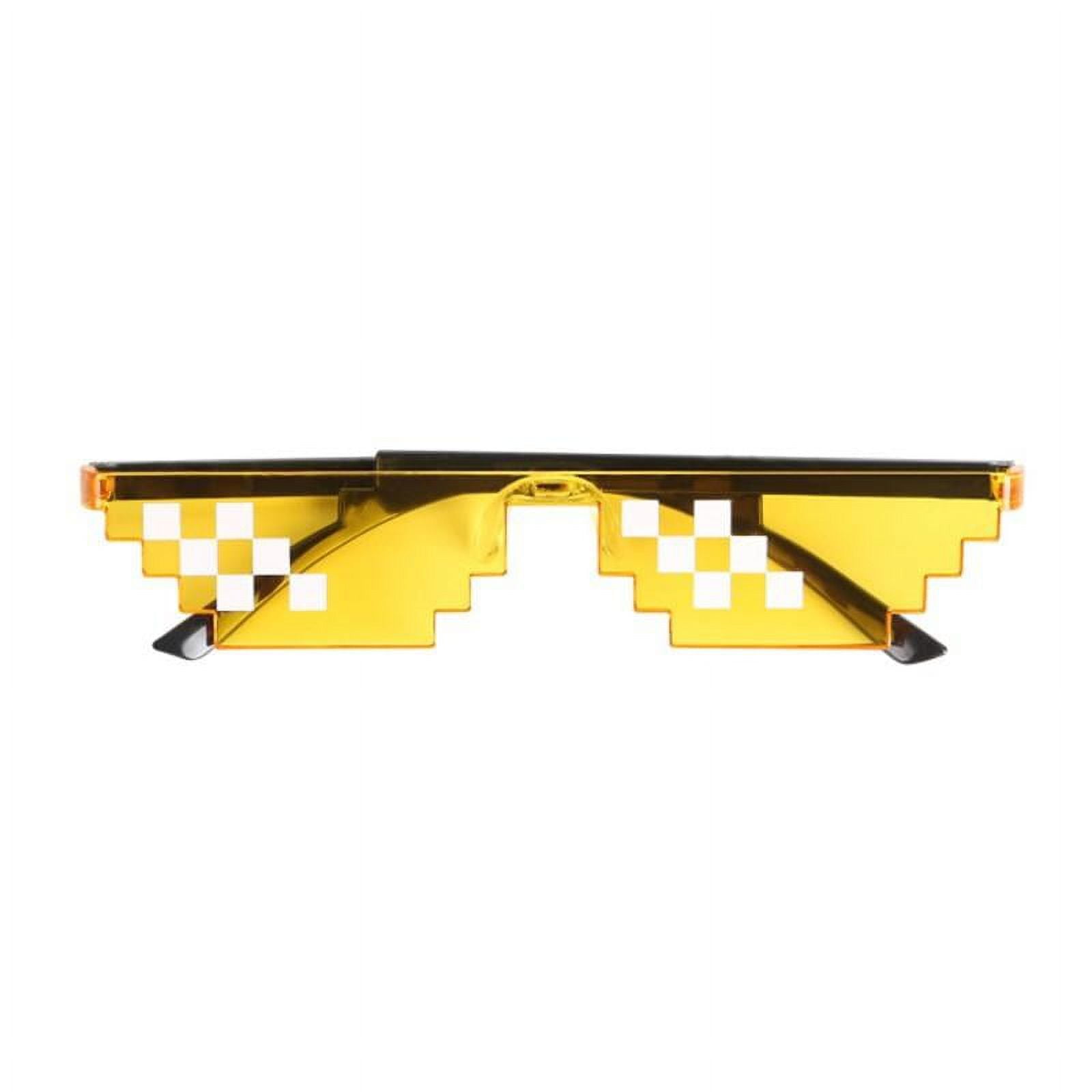 Mosaic Glasses Sunglasses Men Women 8 Bit Coding Pixel Trendy Cool ...
