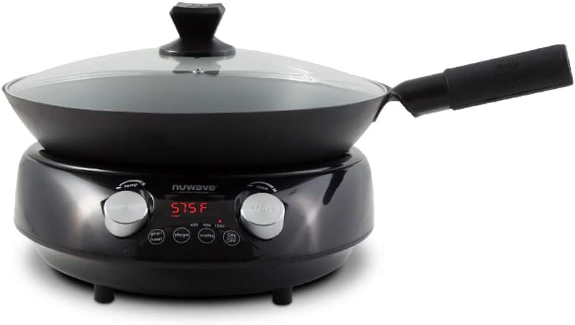Induction Wok Nuwave Cooktop With 14" Carbon Steel Wok | 3 Power Levels ...