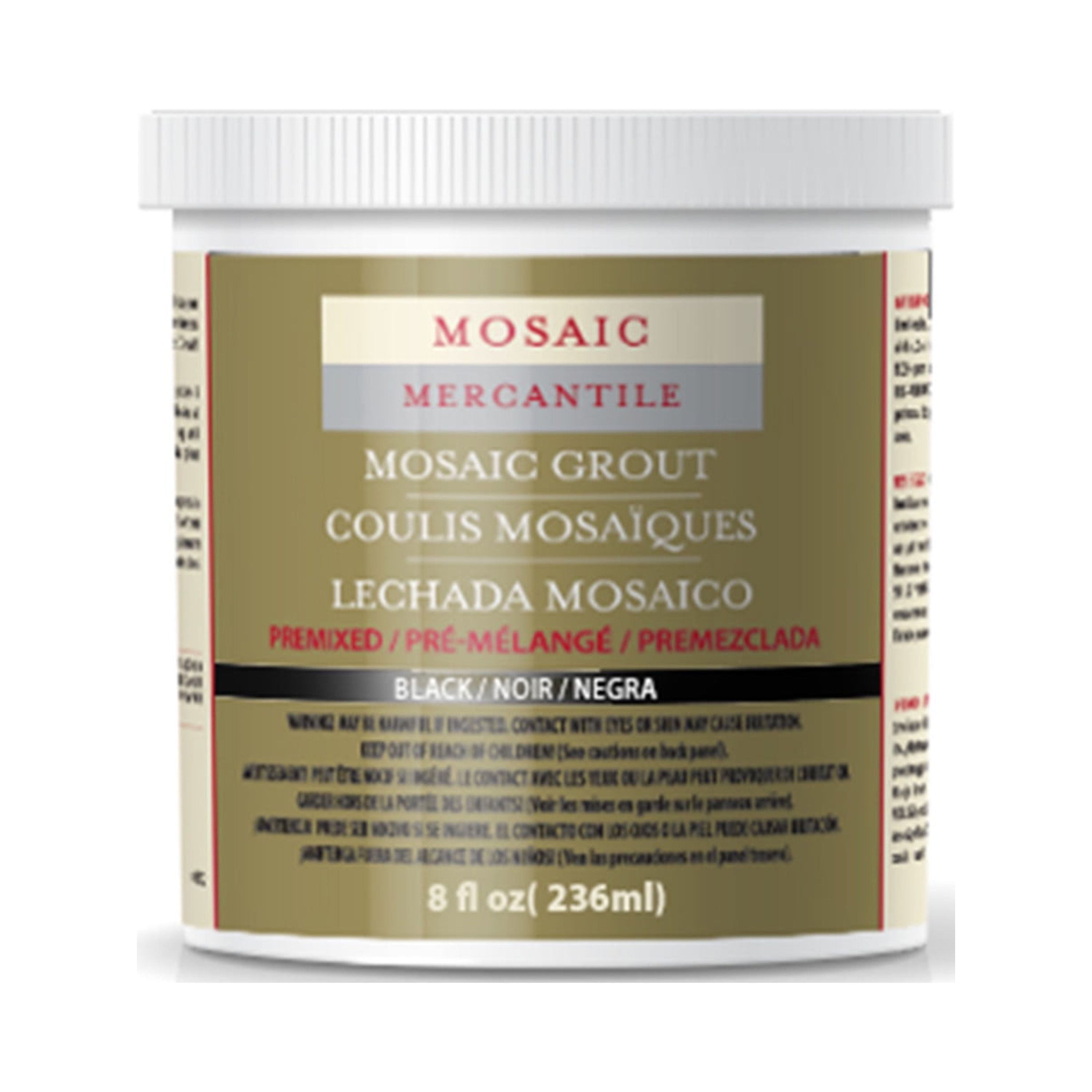 Mosaic Mercantile Mosaic Tile Grout, 1 lb., 8 oz., Black - Walmart.com
