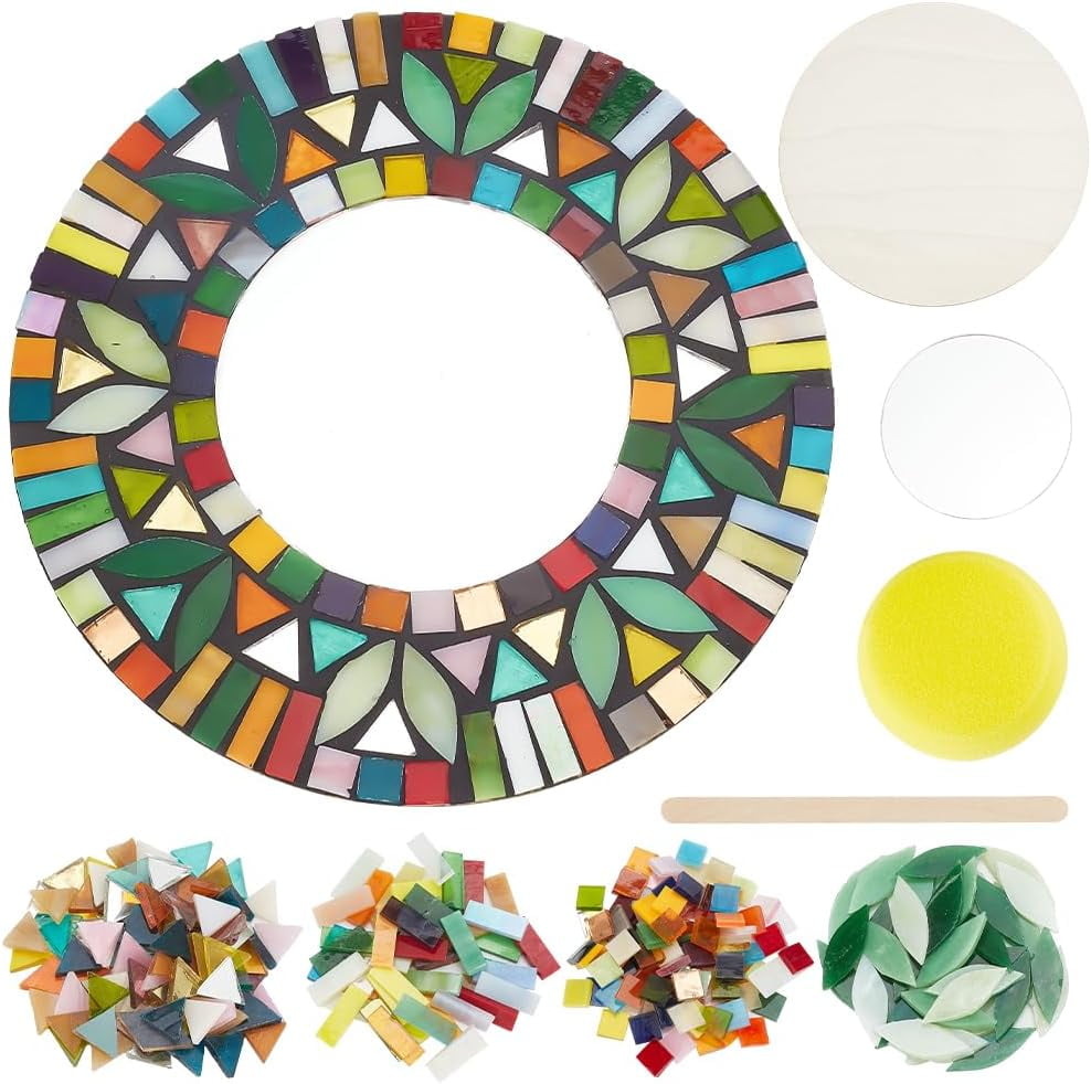 Mosaic Mirror Kit Mosaic Craft Kits Adults DIY Mirror Kit Mosaic Tile ...
