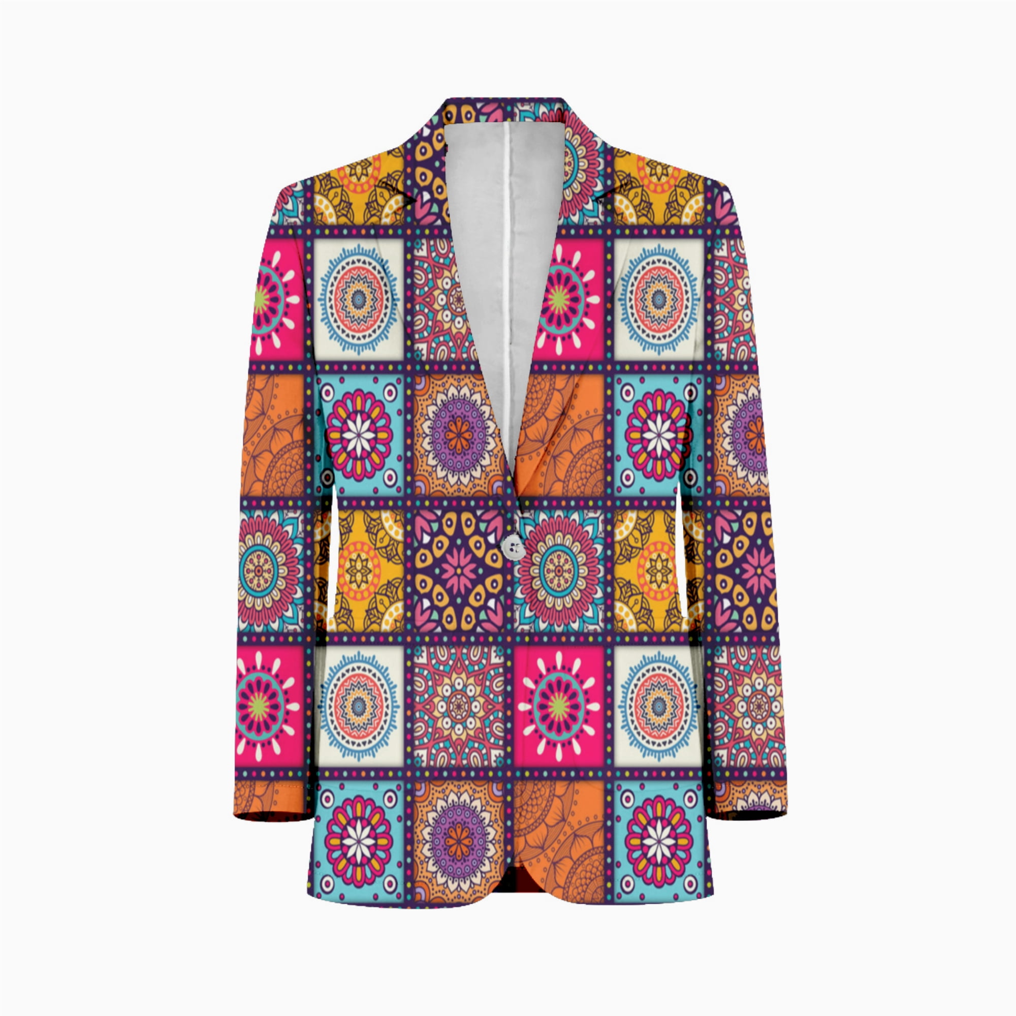 Mosaic Pattern Mens Suits Shawl Collar Slim Fit Suit Mens Groom Jacket ...
