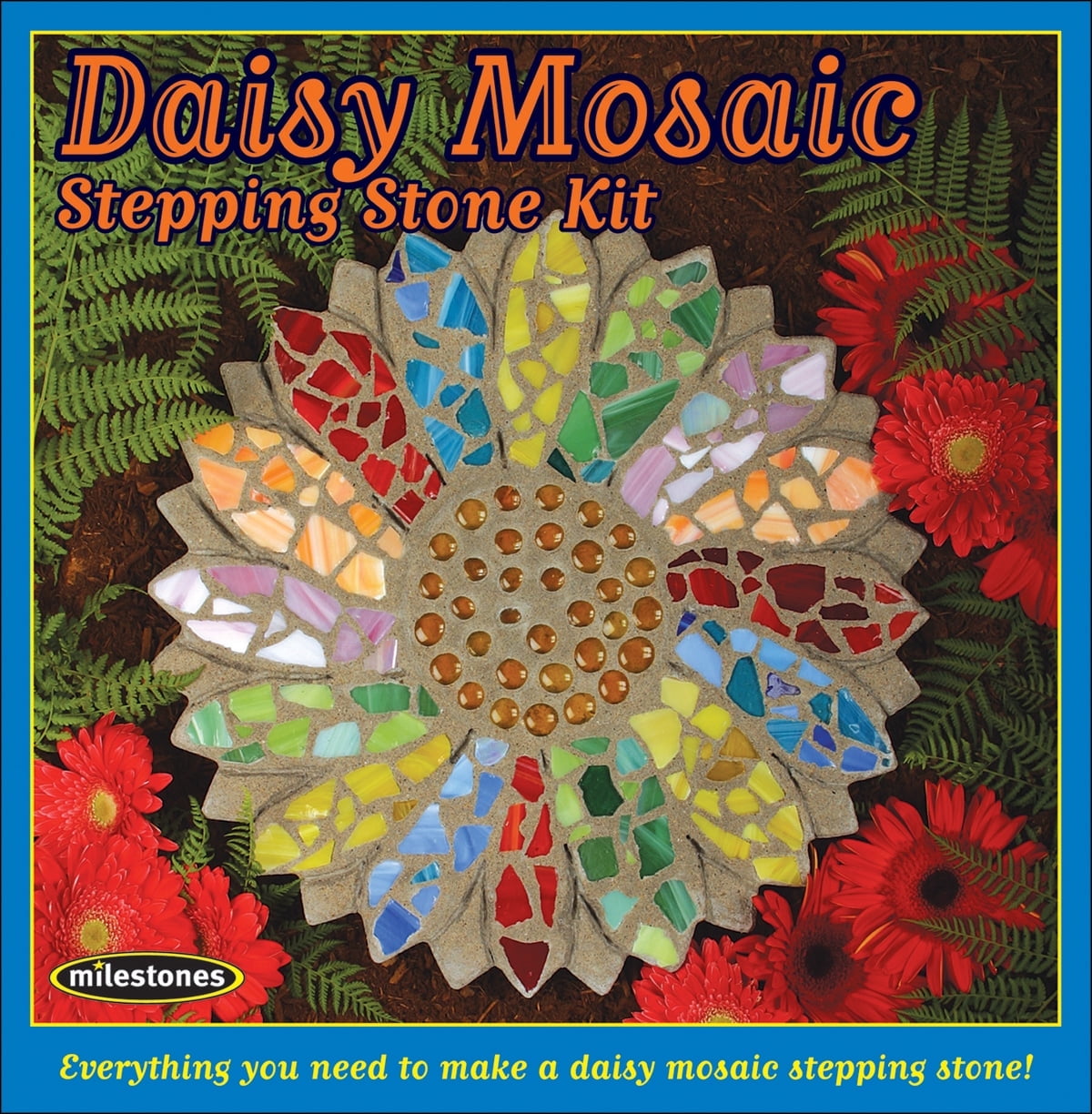 Daisy DIY Craft Mosaic Stepping Stone Kit - Create Your Own Garden ...