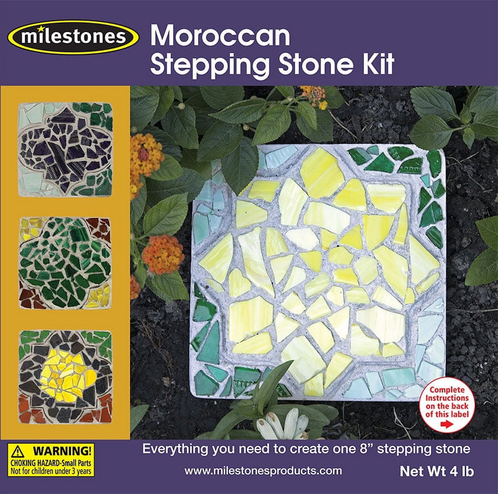 Mosaic Stepping Stone Kit-Moroccan - Walmart.com