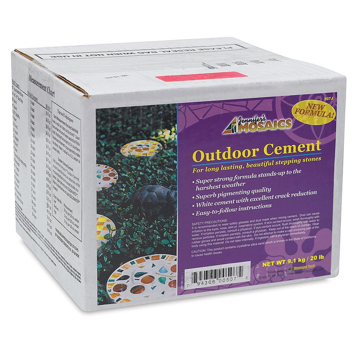 20 lb Outdoor Mosaic Stone Cement - Crack-Resistant, Super Strong ...