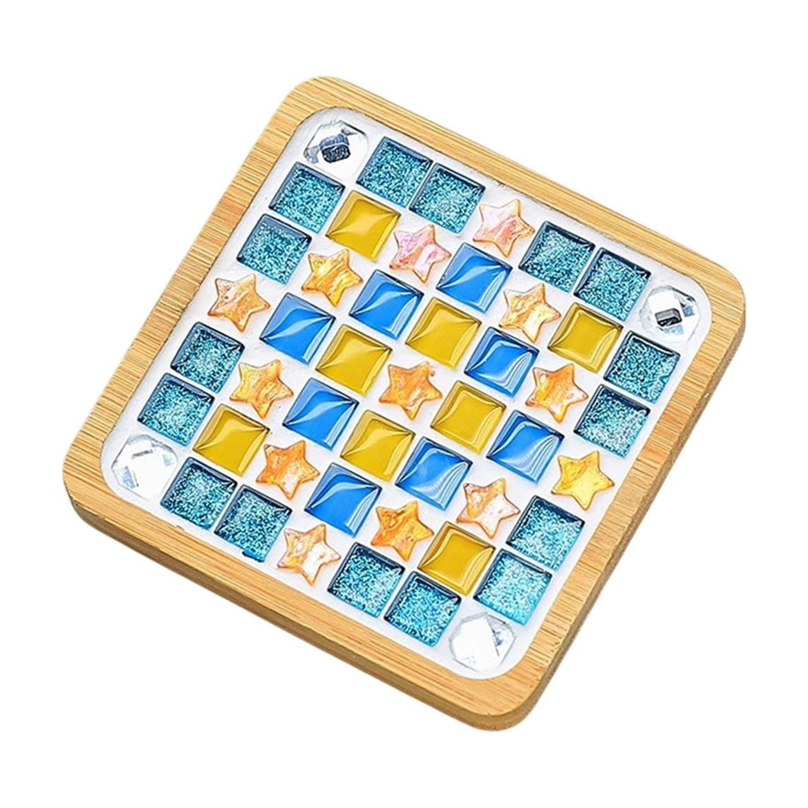Mosaic Tile Set for DIY Cup Mats, Complete Crafts Toolkit with Tools ...