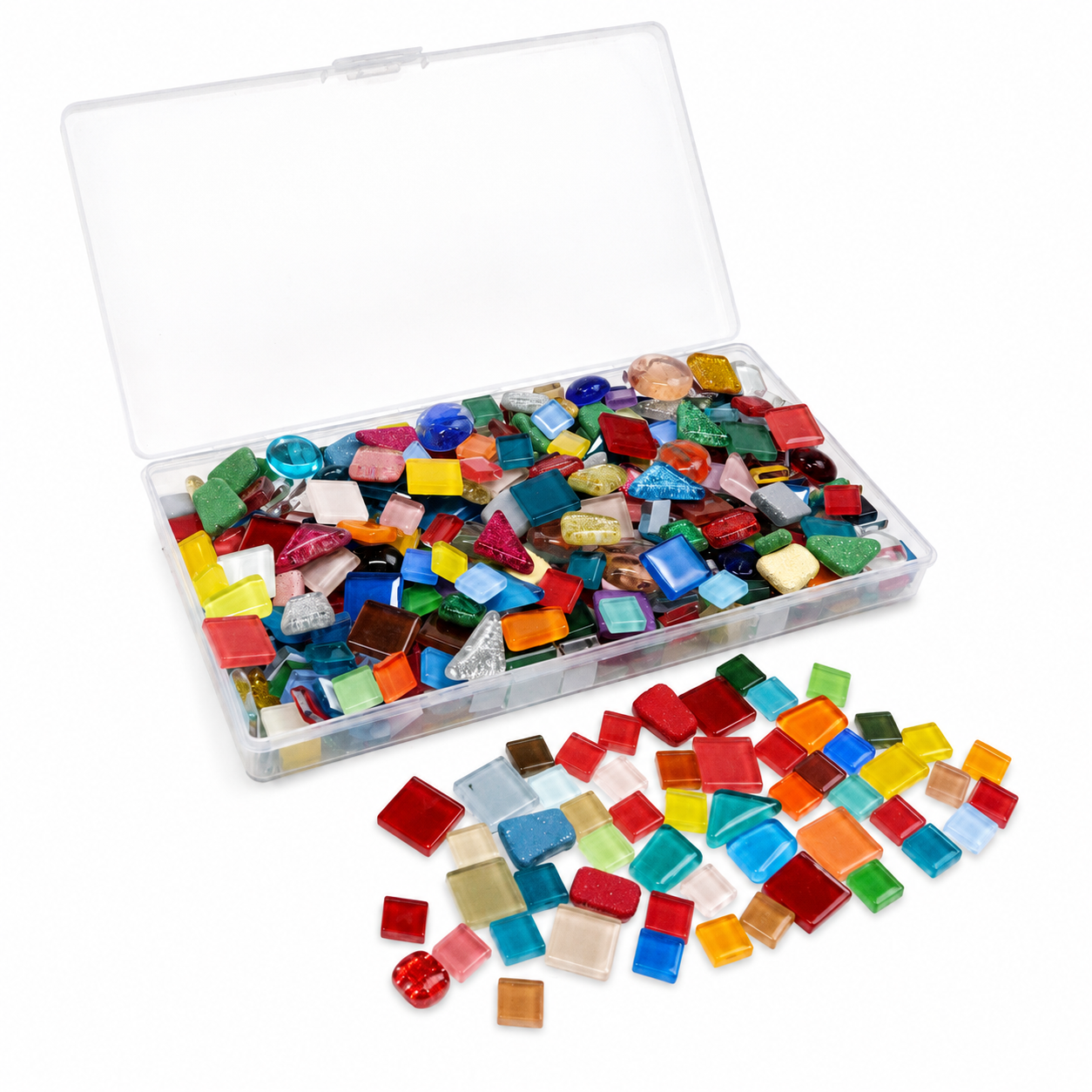 Mosaic Tiles Bulk Stained Glass Colorful Crystal for DIY Mosaic Making ...