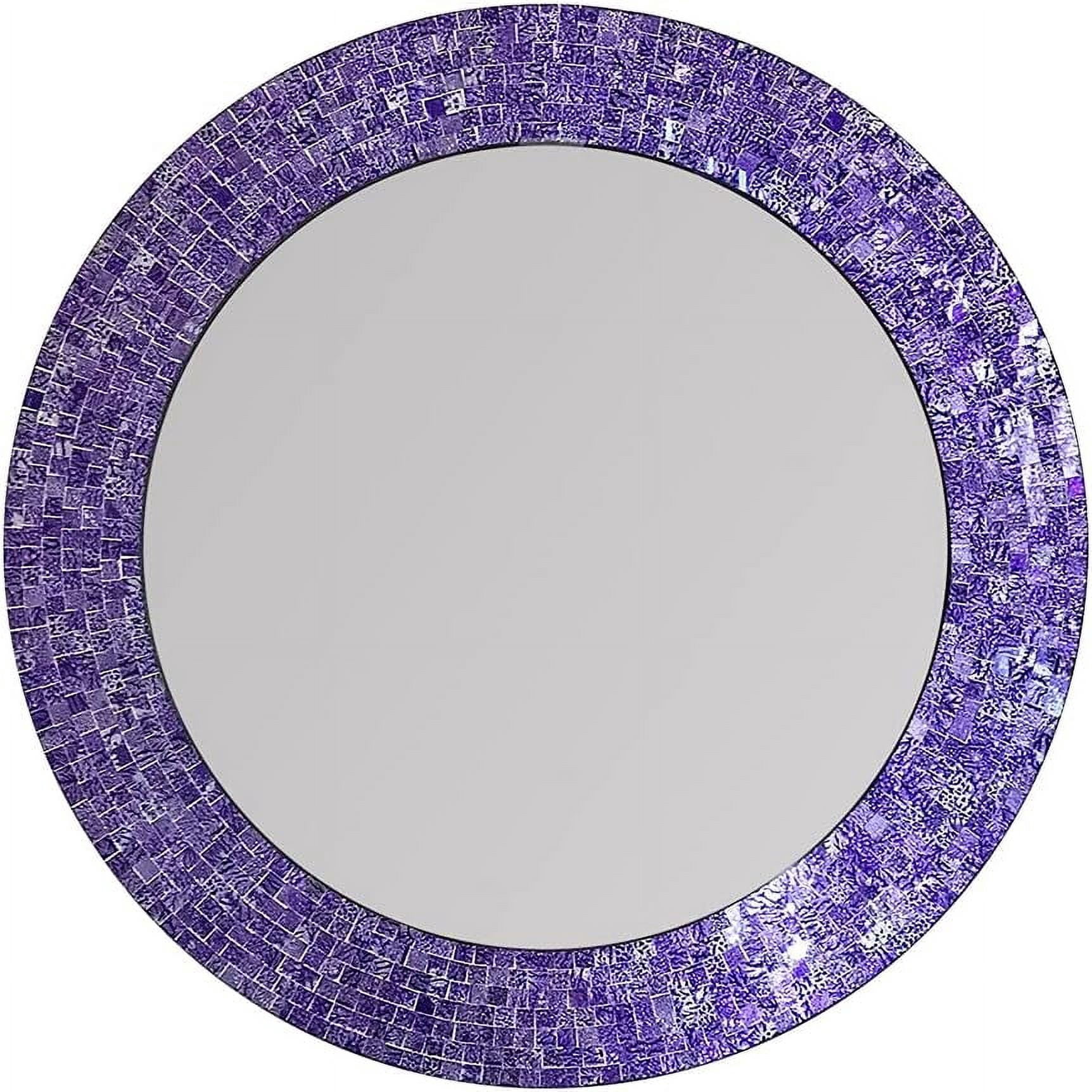 Mosaic Wall Mirror in Ultra Violet - Purple Decorative Wall Mirror ...