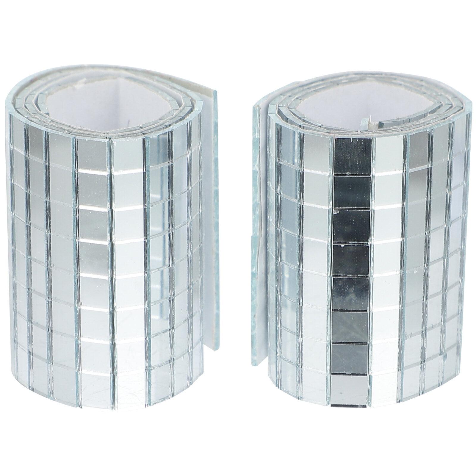 Mosaic Wall Stickers 6 Rolls Mirror Decals Nail Ceramic Tile Rattan ...