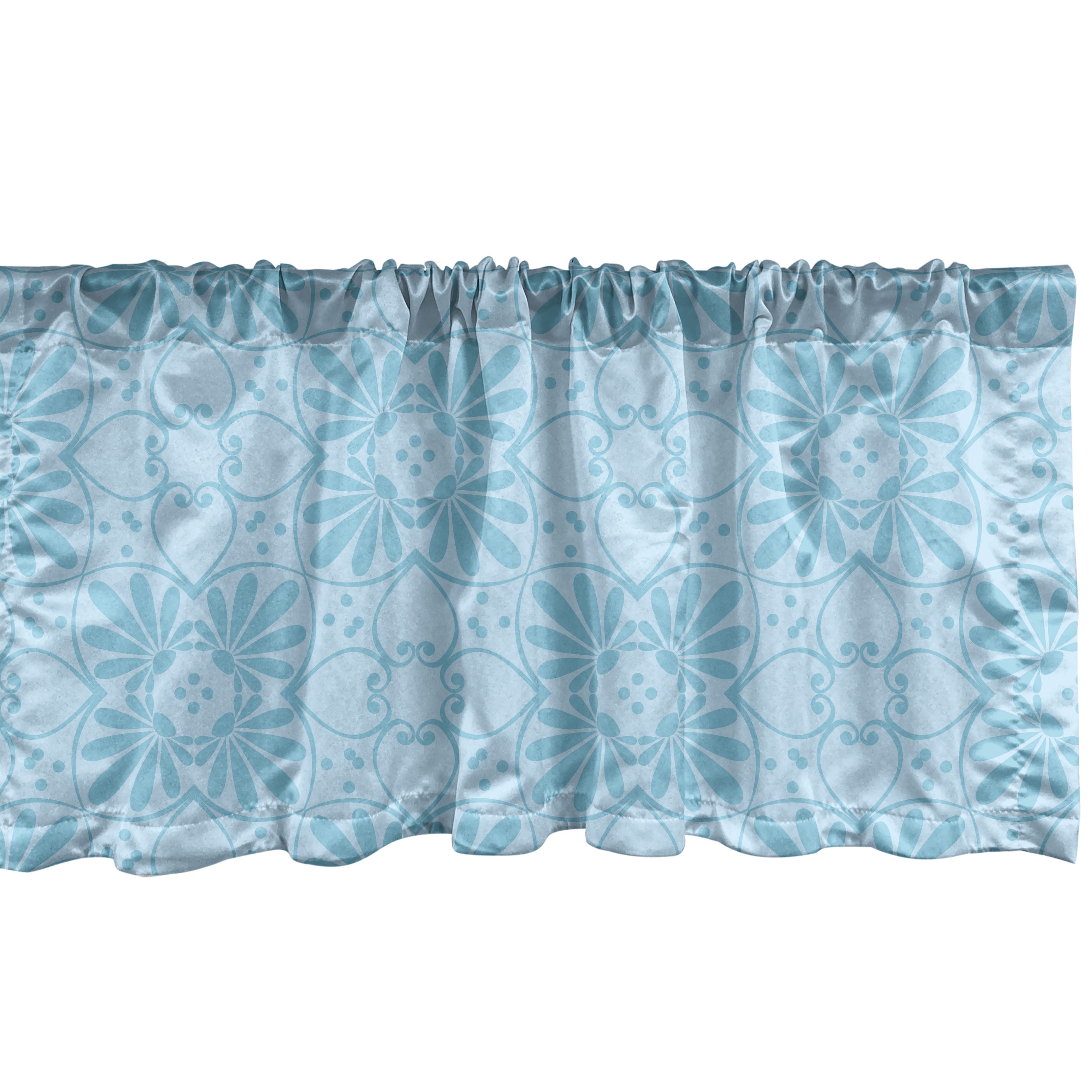 Ambesonne Mosaic Valance Pack of 2, Antique Retro Style Motif, 42"X18 ...