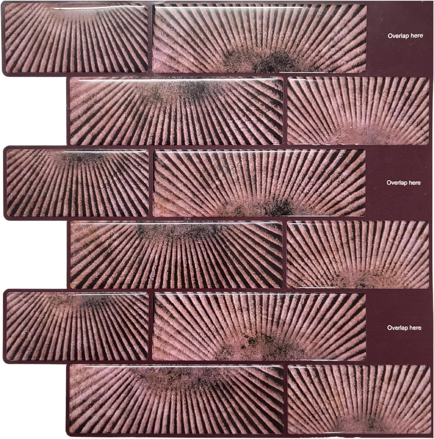 Mosaicowall Peel and Stick Self Adhesive Subway Wall Tile (Rose Gold ...