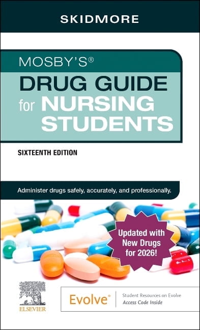 Mosby's Drug Guide for Nursing Students with 2026 Update, (Paperback ...