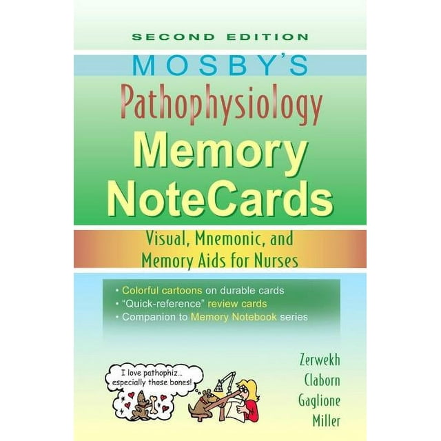Mosby's Pathophysiology Memory Notecards : Visual, Mnemonic, and Memory ...