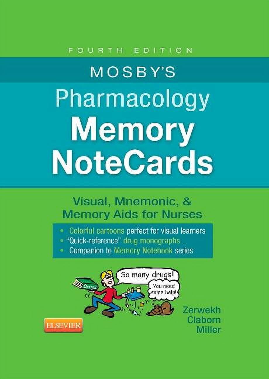Mosby's Pharmacology Memory NoteCards: Visual, Mnemonic, & Memory Aids ...
