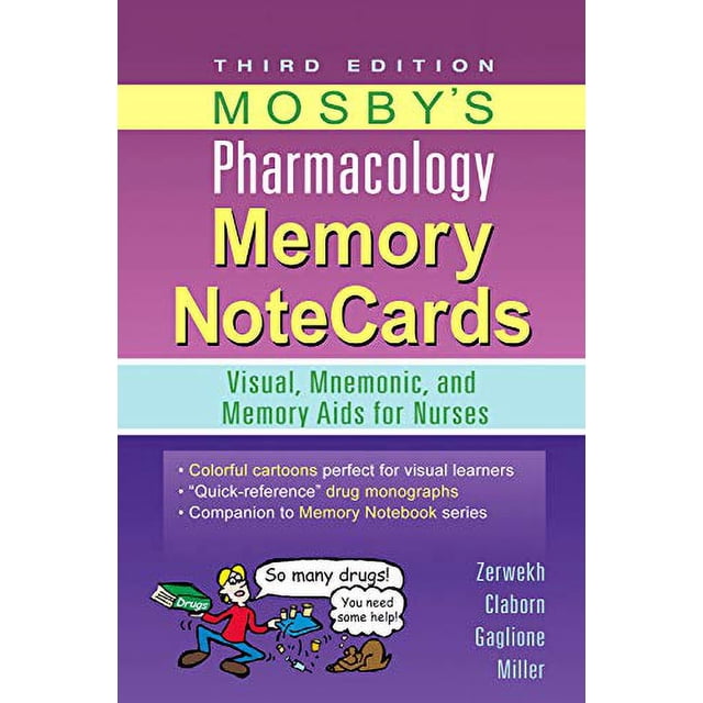 Pre-Owned Mosby's Pharmacology Memory NoteCards: Visual, Mnemonic, and ...