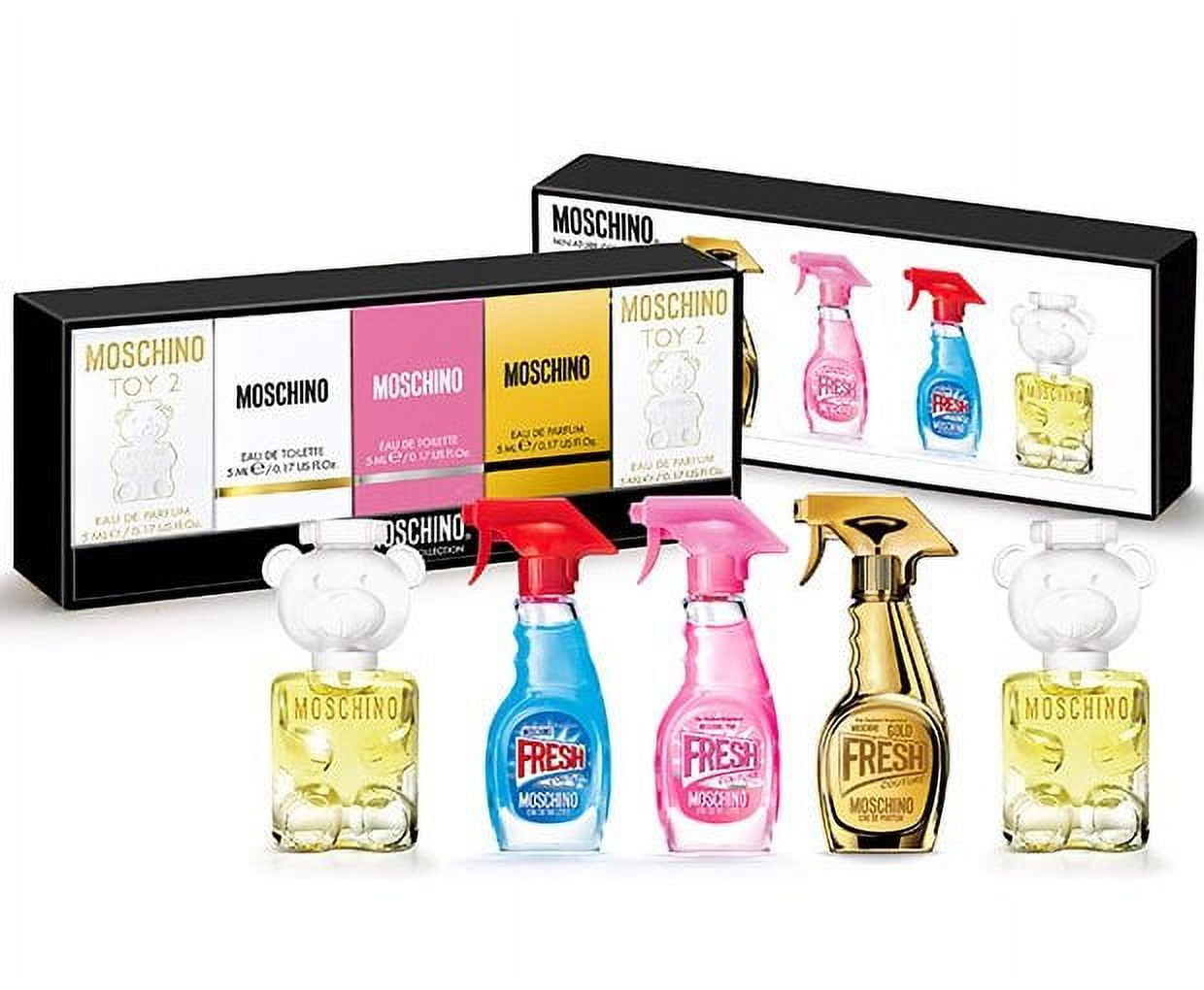 Moschino Women's Mini Perfume Gift Set - 5 Piece with 3 Fresh, 2 Toy 2 ...