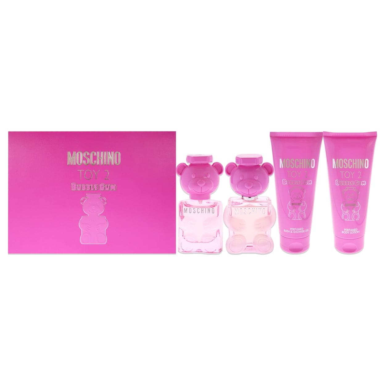 Moschino Toy 2 Bubble Gum 4PCS Eau de Toilette Gift Set For Women ...
