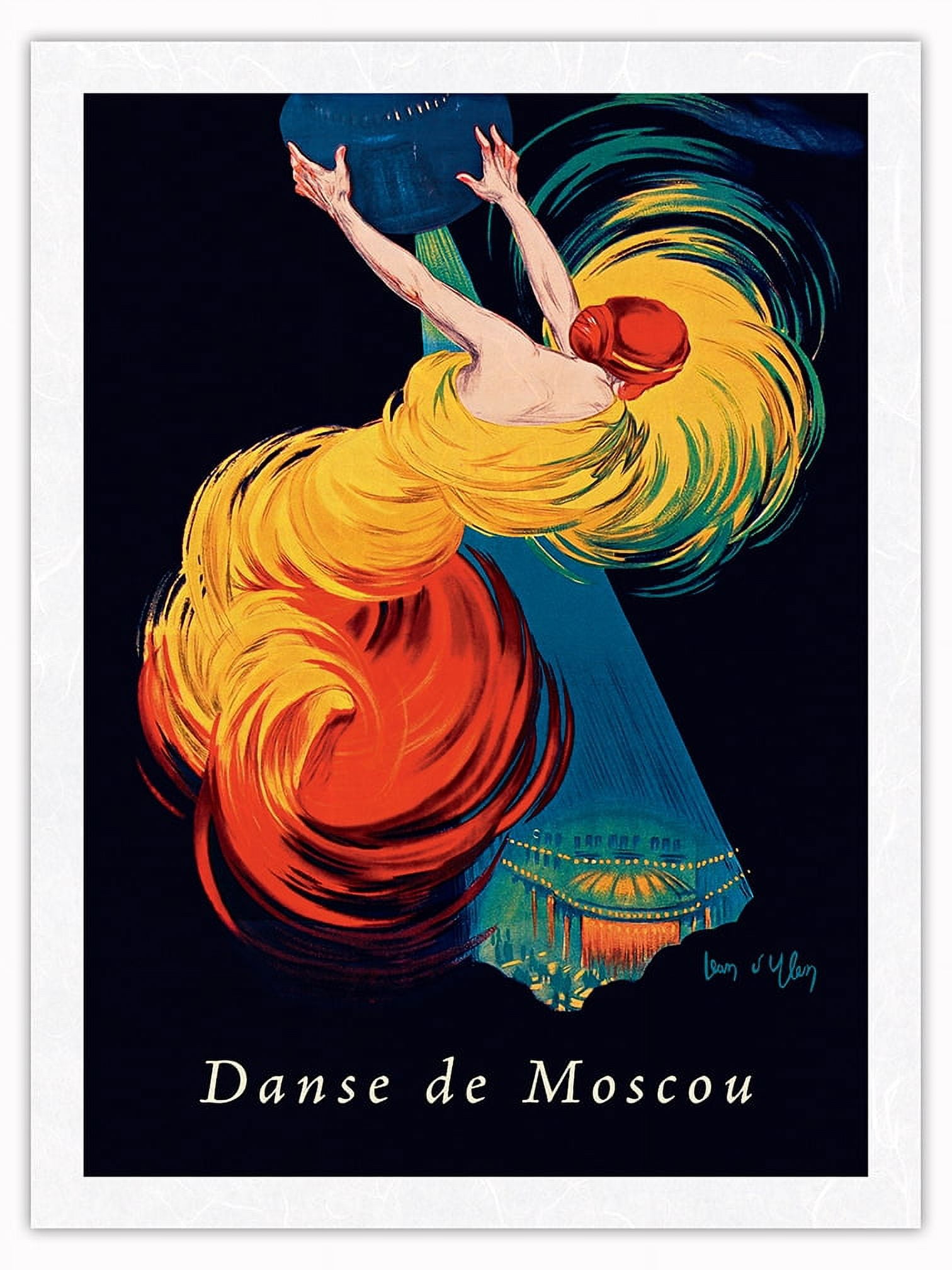 Moscow Dance Company (Danse de Moscou) - Vintage Dance Poster by Jean d ...