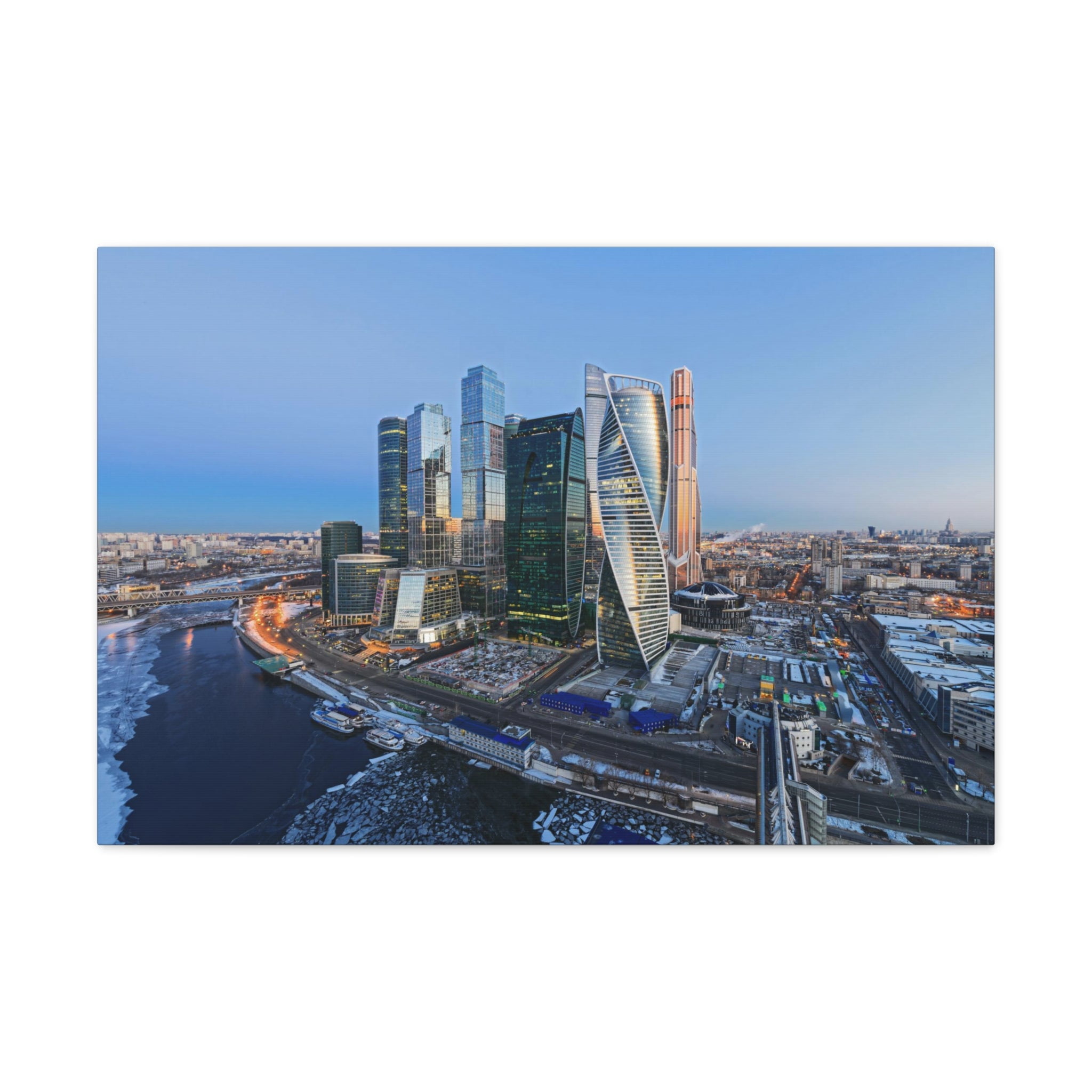 Moscow Daytime Skyline Canvas Artwork Breathtaking Stunning Cityscape ...