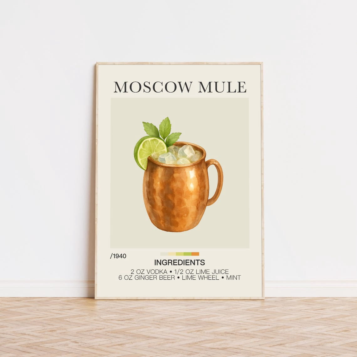 Moscow Mule Cocktail Bar Cart Recipe Signature Drink Aesthetic Museum ...