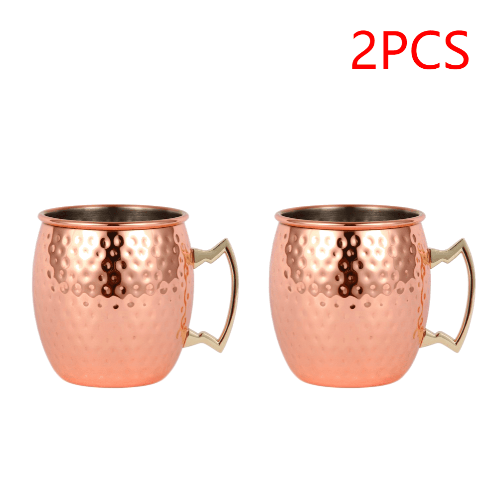 Moscow Mule Copper Mugs Metal Beer Cup Stainless Steel Copper Goblet ...