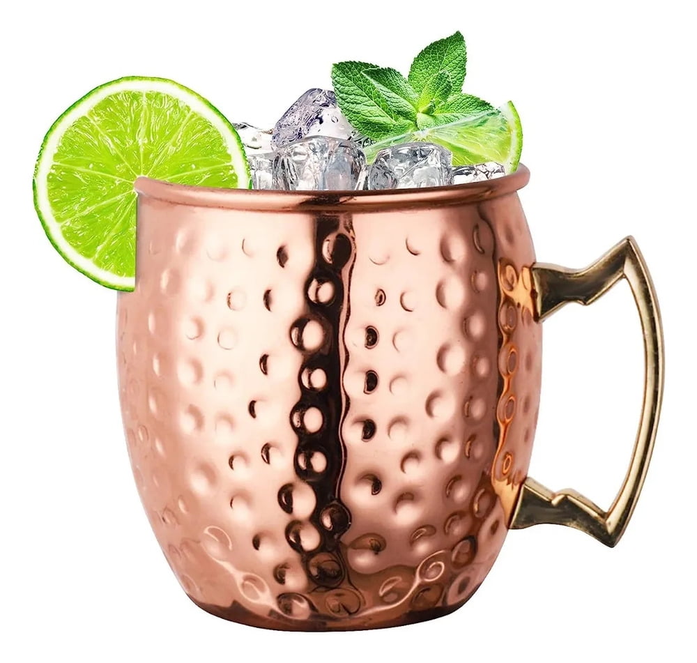 Moscow Mule Mug 550ml Pure Copper Cocktail Cup for Bartenders, Home Bar ...