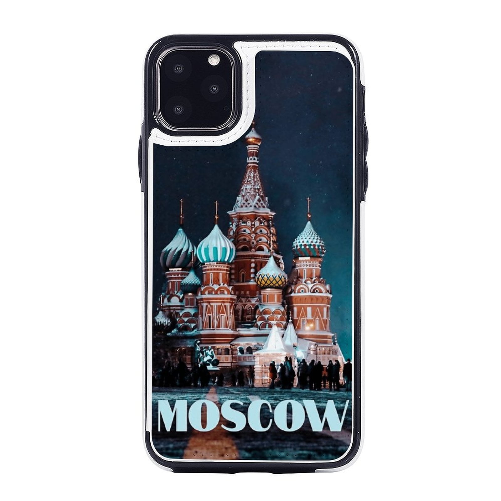 Moscow Russia By Night Leather Wallet Case for iPhone 16 15 14 13 12 11 Pro Max Wallet Case Card ...