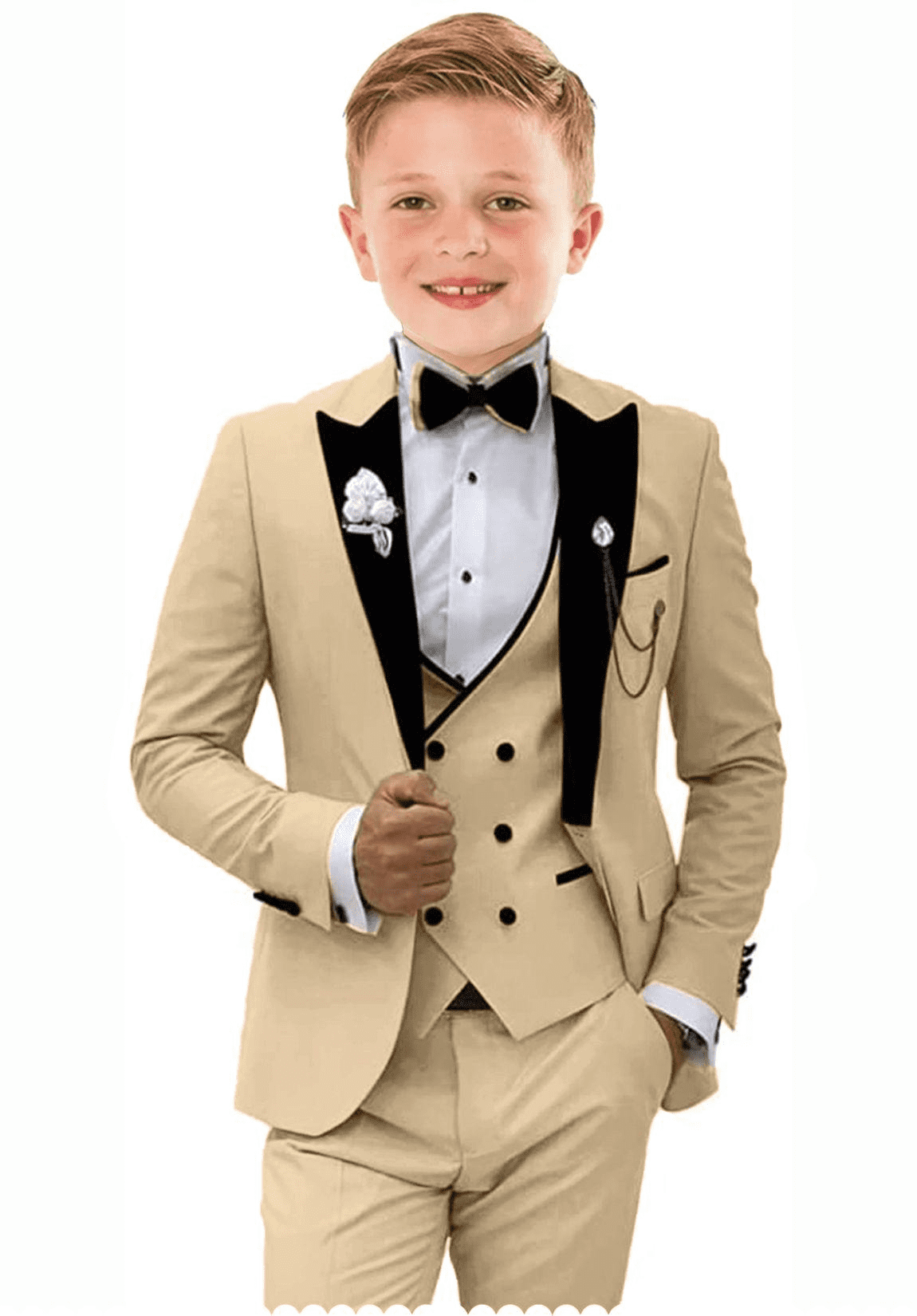 Mosedou 3Pcs Boy's Suit Slim Fit Boys Suit,Formal Suit for Boys, Boy ...