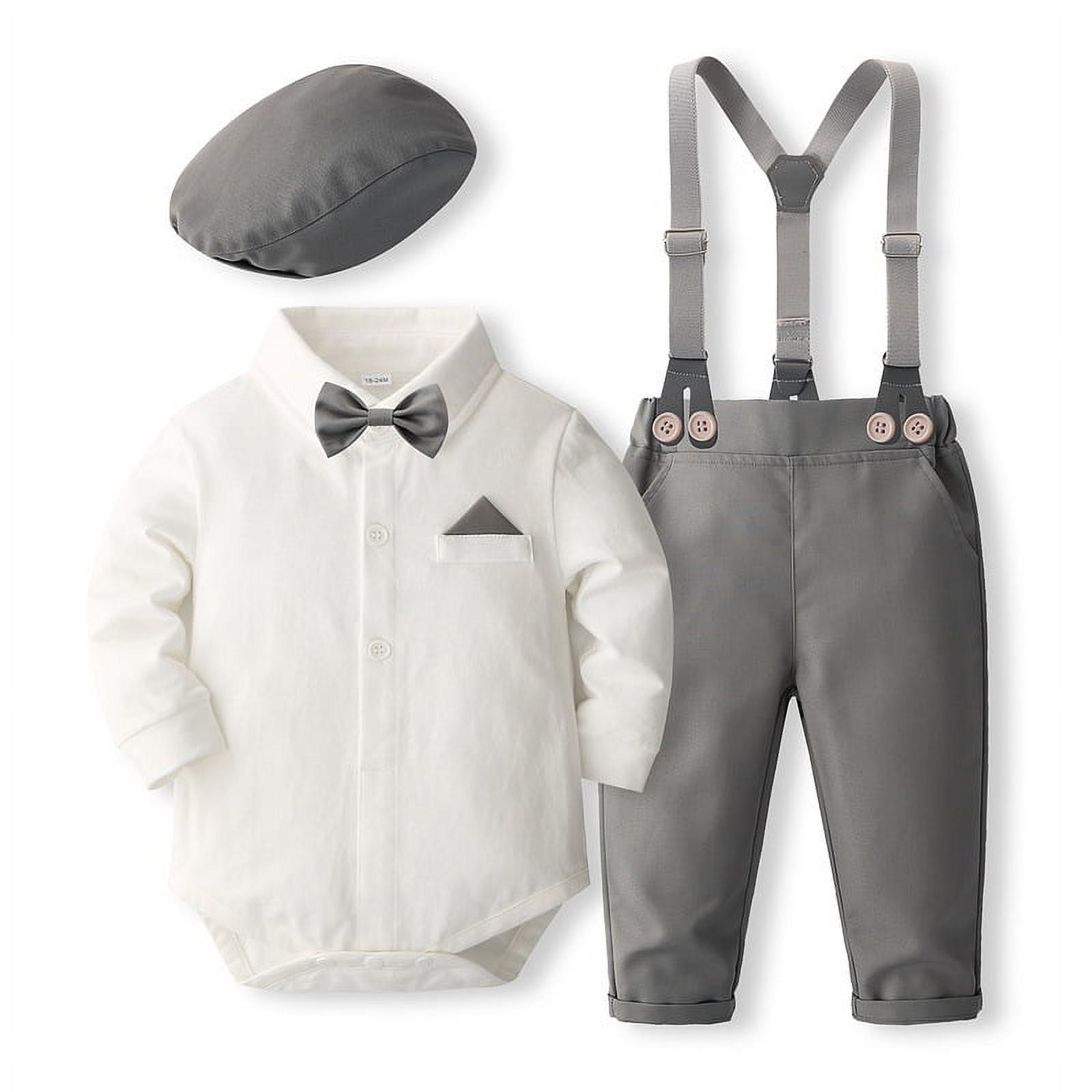 Mosedou Baby Boy Clothes Suits Infant Gentleman Outfits Long Sleeve ...