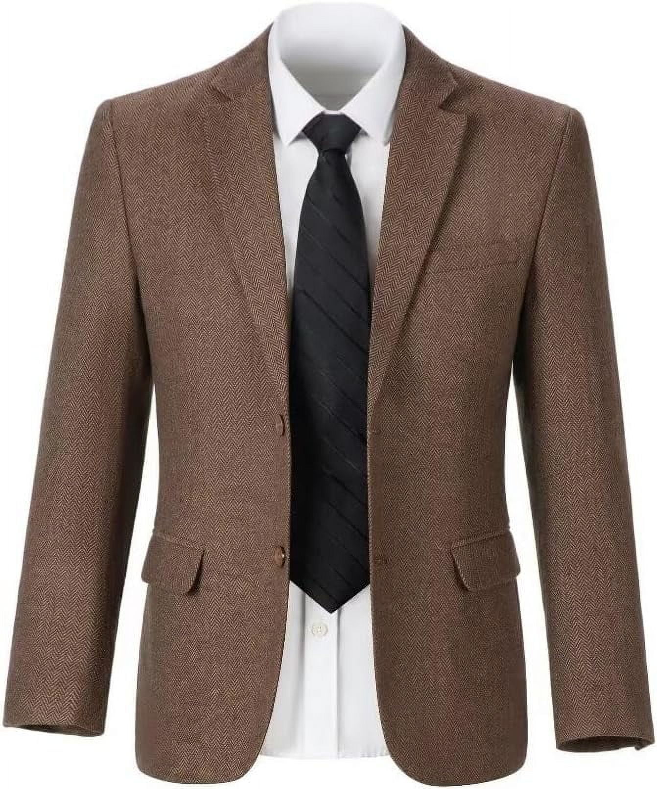 Mosedou Retro Kids Blazers Boys Suit Blazer Tweed Herringbone Suit Slim ...