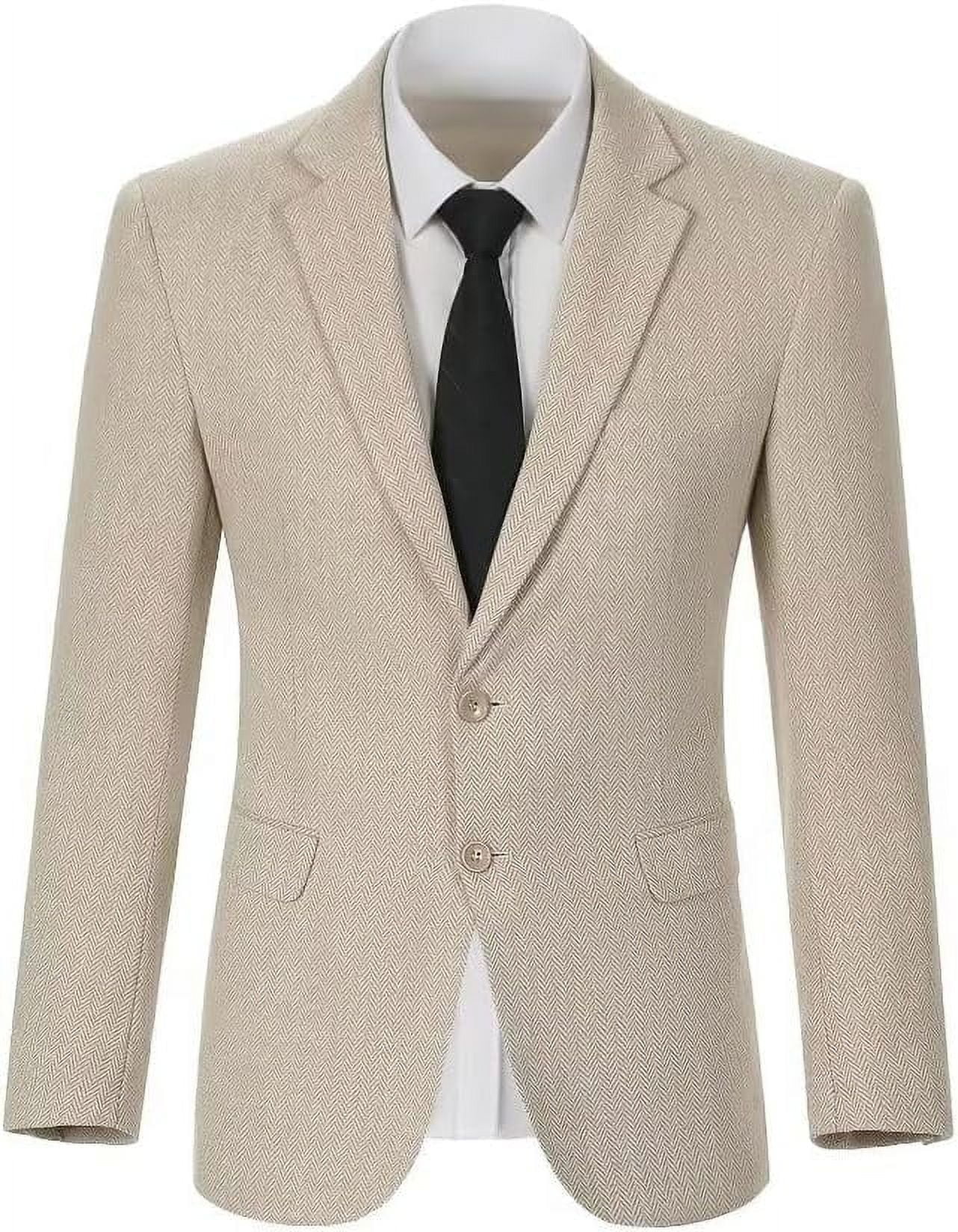 Mosedou Retro Kids Blazers Boys Suit Blazer Tweed Herringbone Suit Slim ...