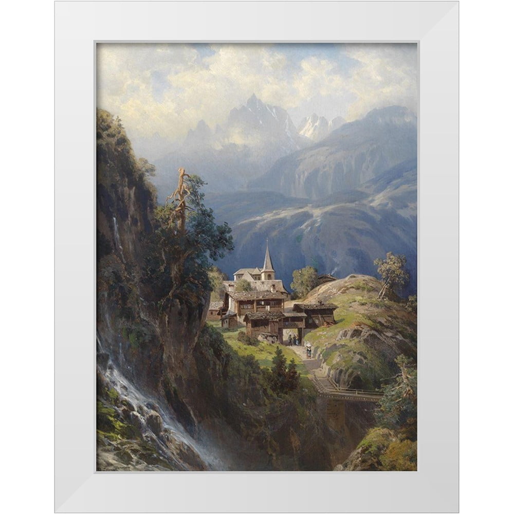 Mosengel, Adolf 12x14 White Modern Wood Framed Museum Art Print Titled ...