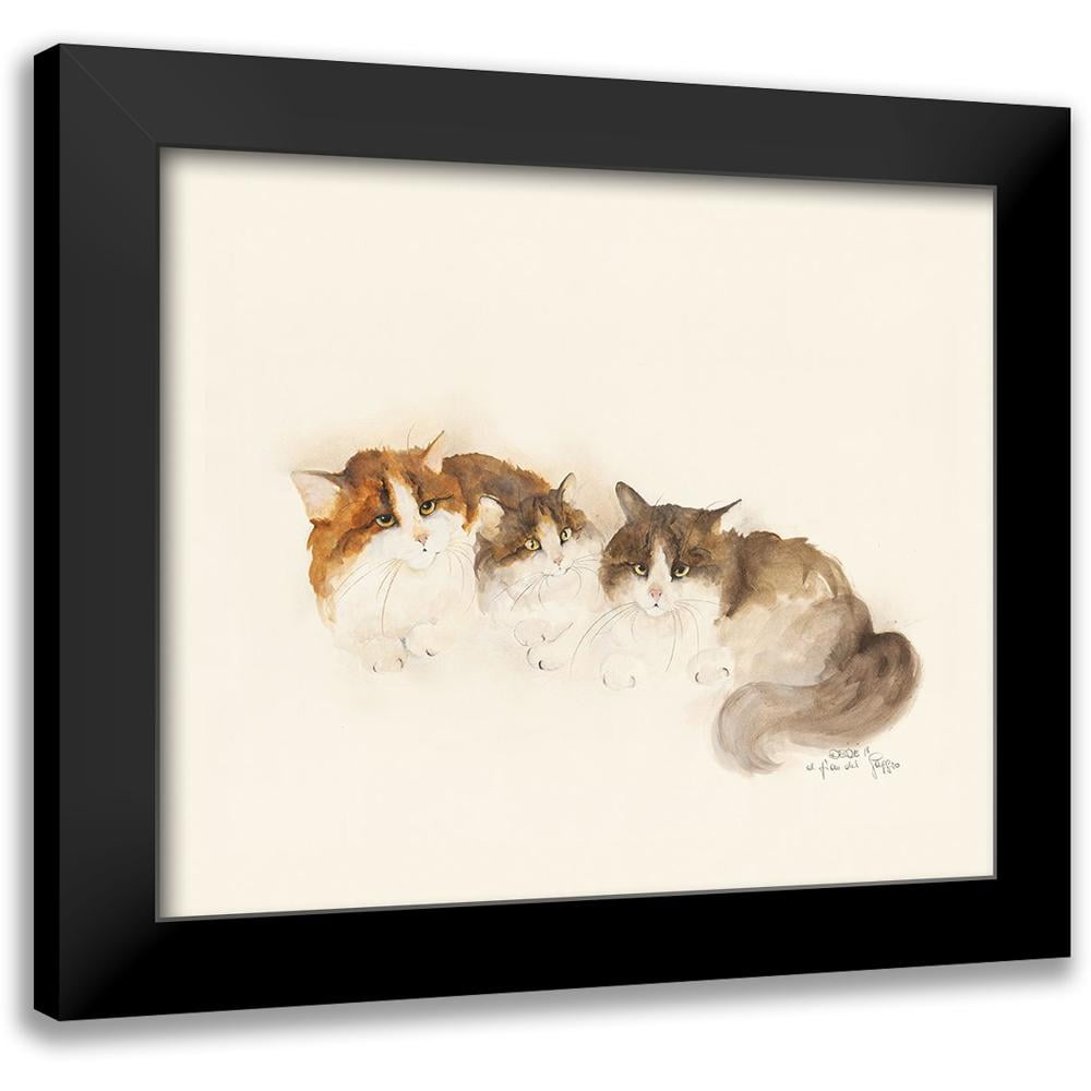 Moser, Dede 17x15 Black Modern Framed Museum Art Print Titled - CATS OF ...