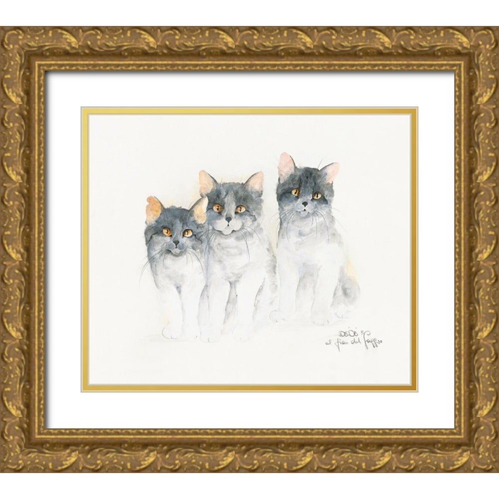 Moser, Dede 17x15 Gold Ornate Wood Framed with Double Matting Museum ...