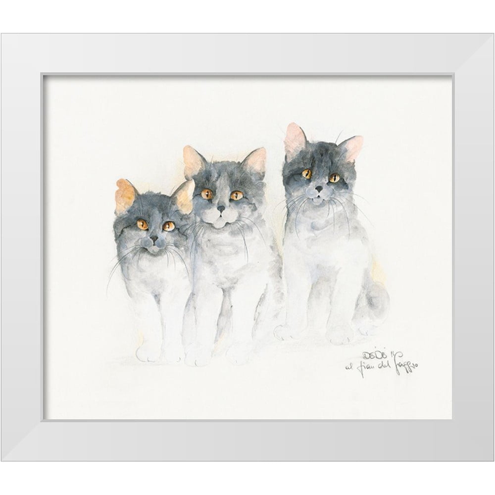 Moser, Dede 17x15 White Modern Wood Framed Museum Art Print Titled ...