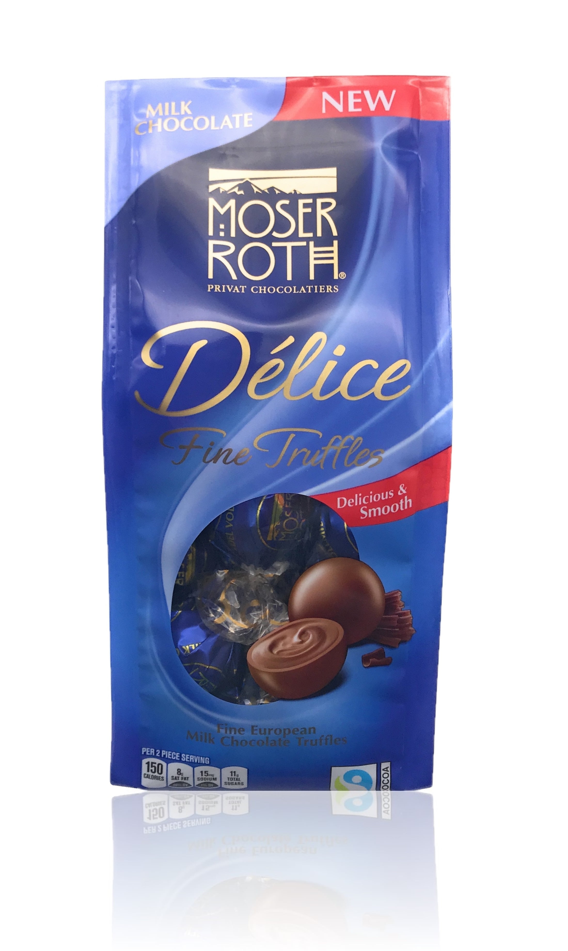 Moser Roth Délice Fine Chocolate Truffles, (Pack of 1, Milk Chocolate ...