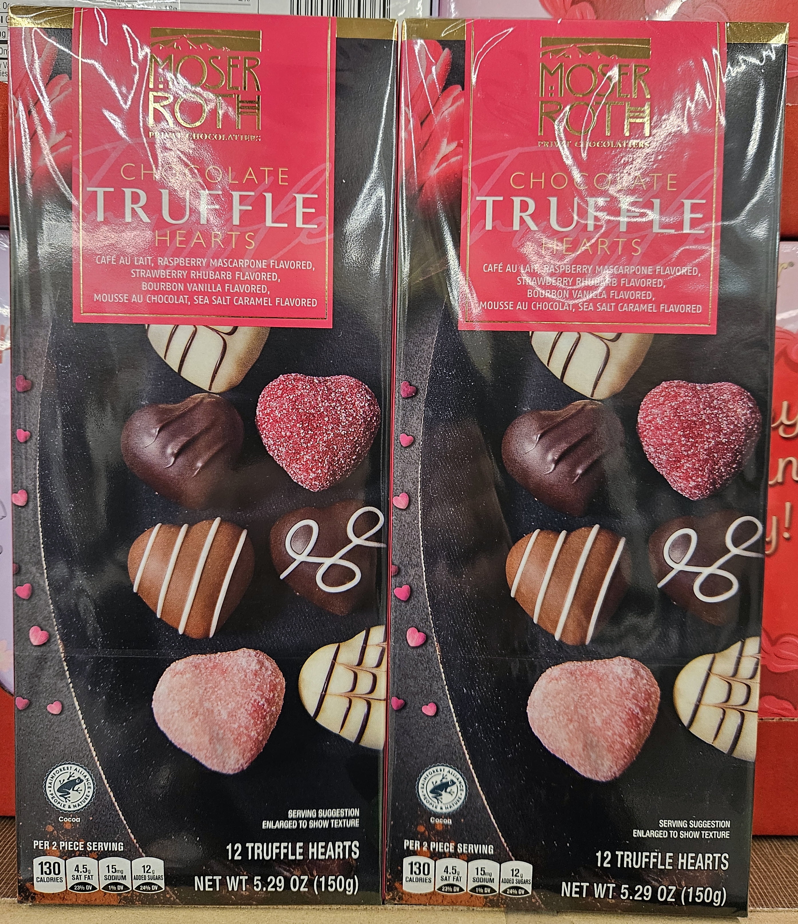 Moser Roth Privat Chocolatiers 12 Chocolate Truffle Hearts 5.29oz 150g ...