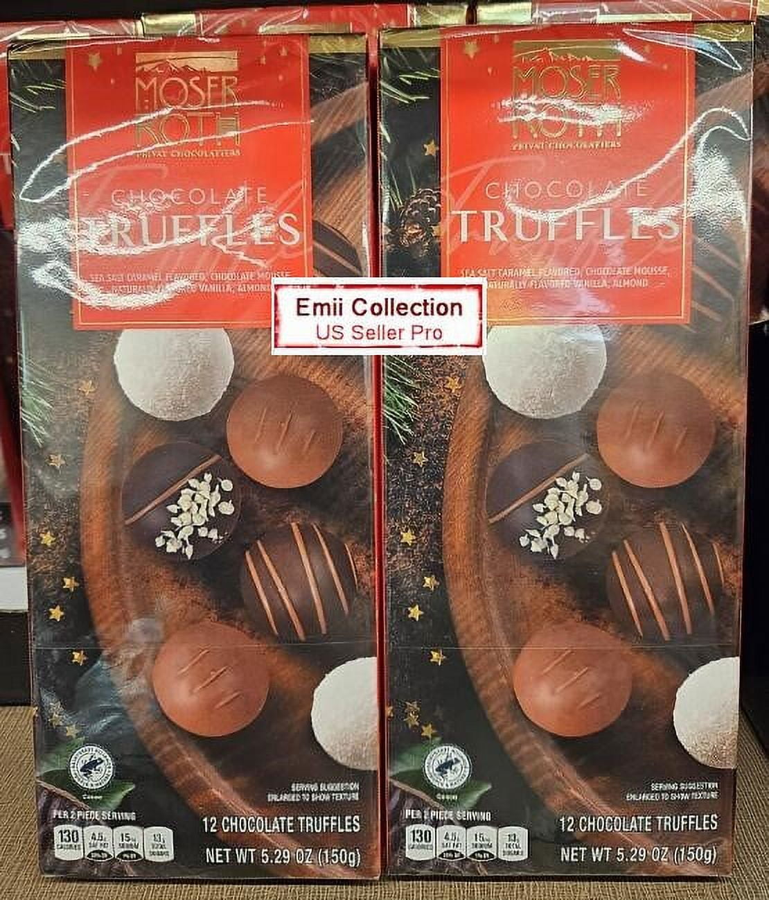 Moser Roth Privat Chocolatiers Chocolate Truffles Red 5.29oz 150g (2 ...