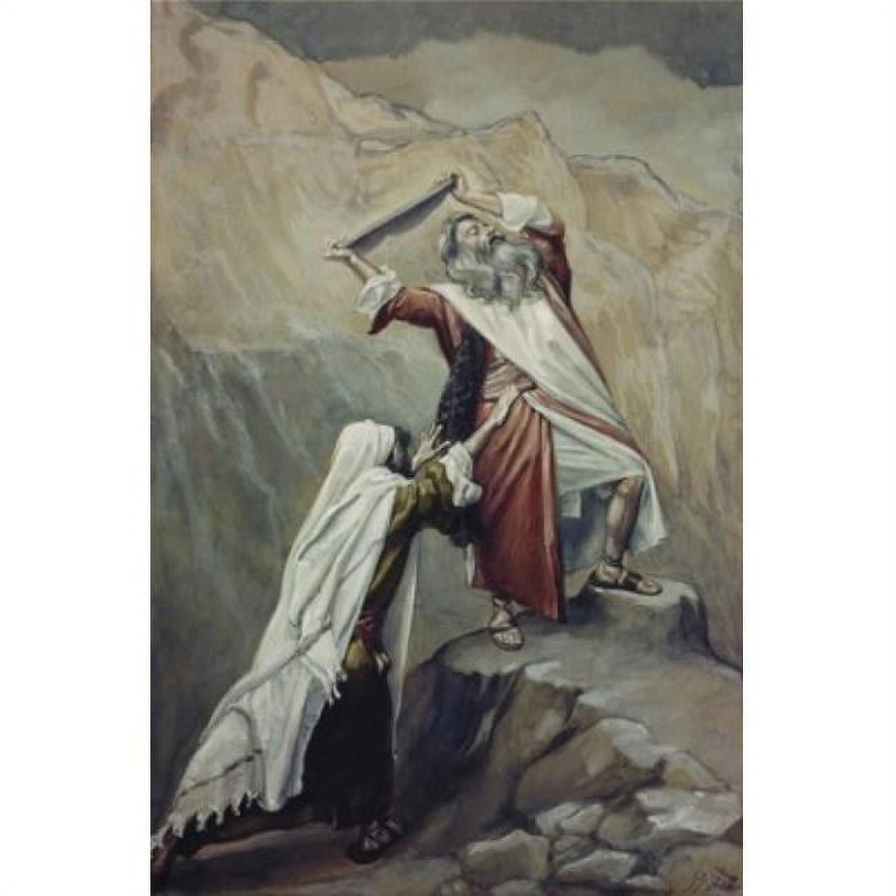 Moses Destroys the Tablets of the Ten Commandments James Tissot 1836-1902 French Jewish Museum ...