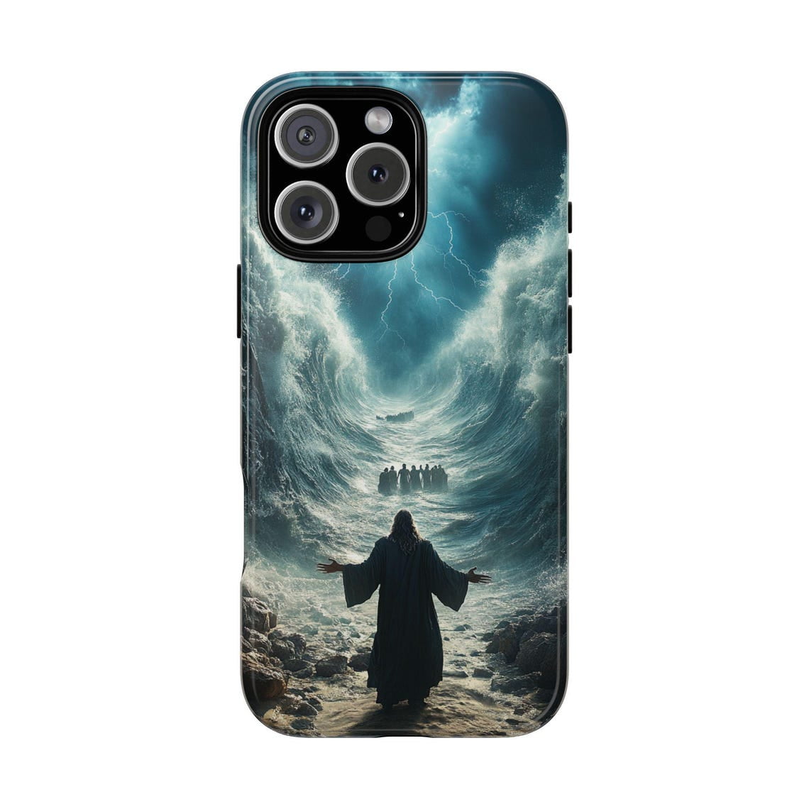 Moses Parting Red Sea Biblical Miracle Scene Art Phone Case with iPhone ...
