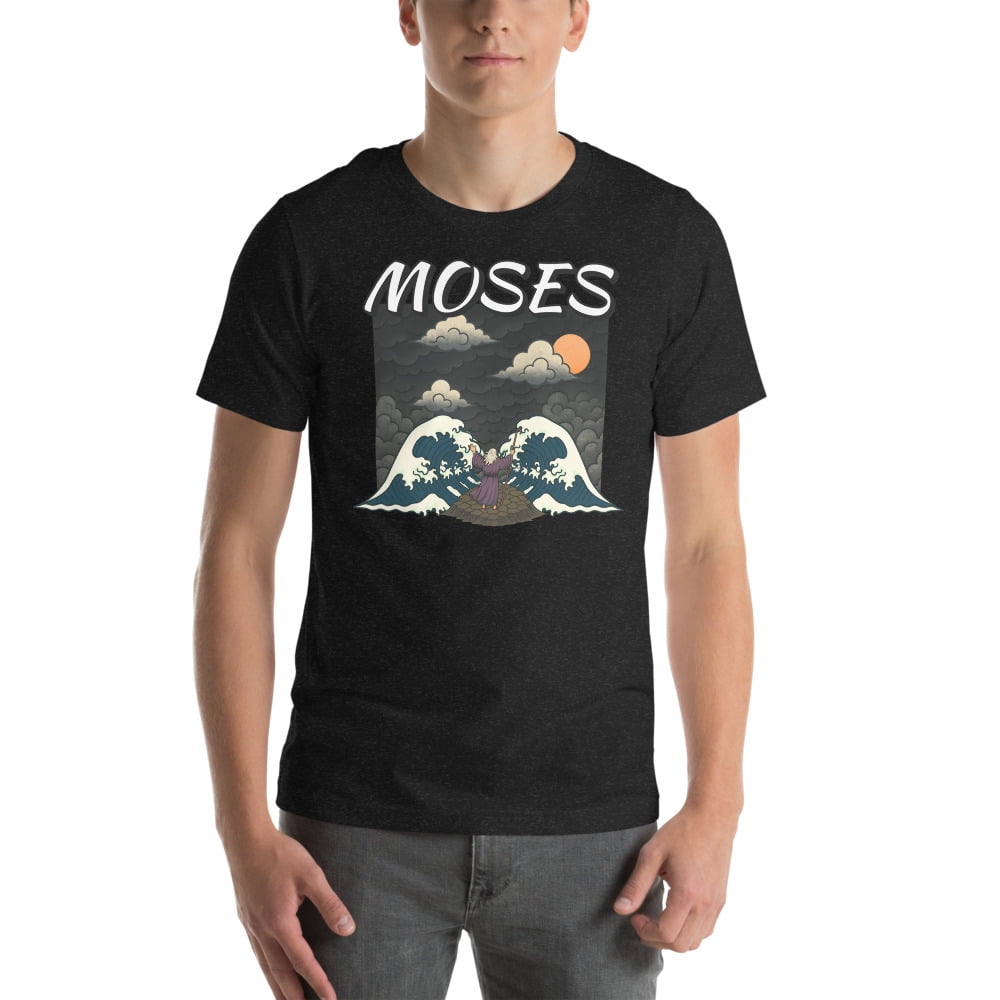 Moses Parting the Red Sea T-Shirt – Bible Story Graphic Tee in Japanese ...