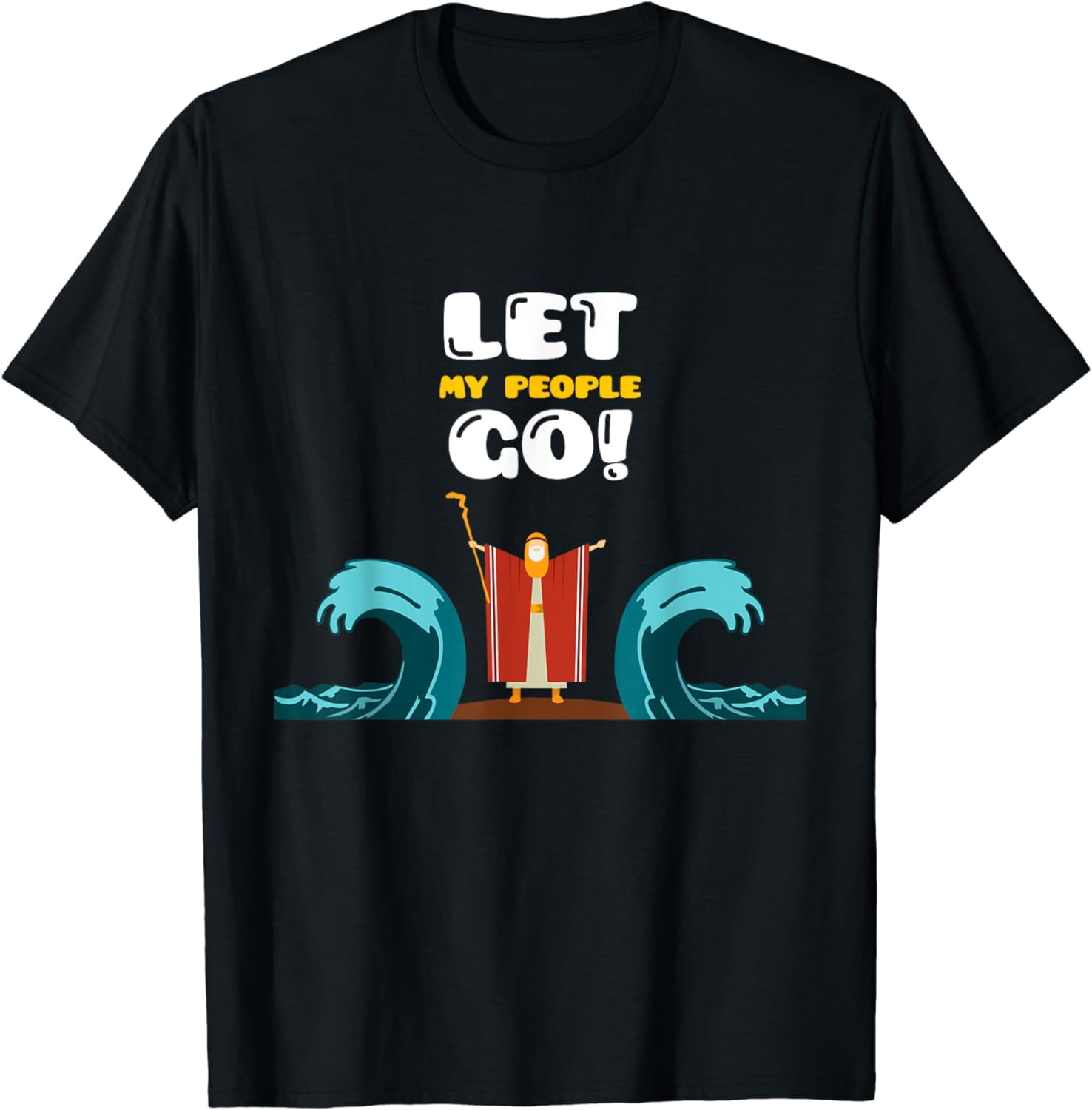 Moses Parts The Red Sea Jewish Passover Holiday T-Shirt - Walmart.com