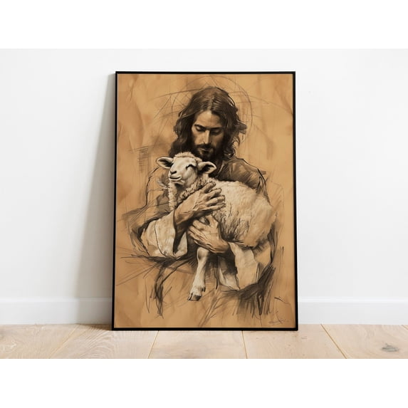 Moses Ten Commandments Christian Bible Art Modern Boho Scripture Home ...