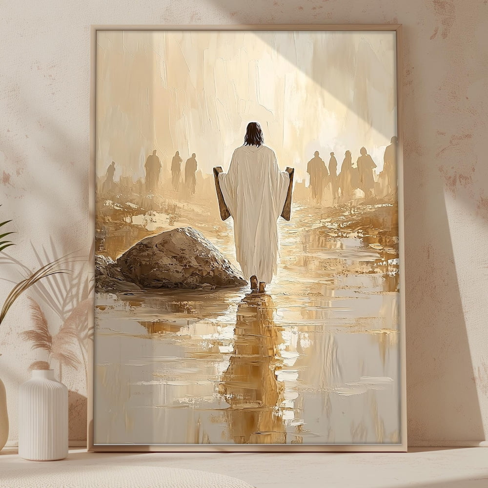 Moses Ten Commandments Modern Christian Wall Art, Bible Verse, Jasus ...