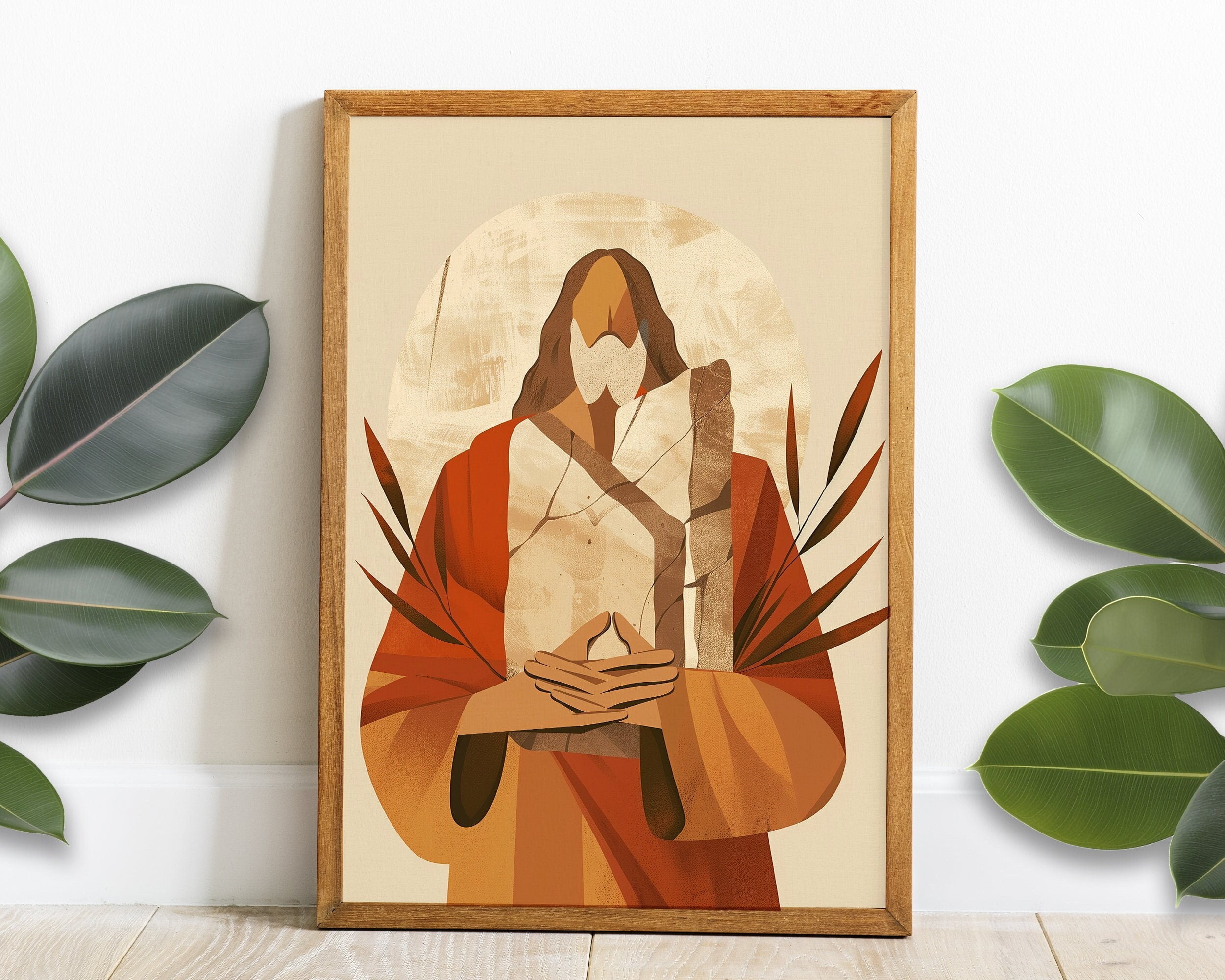 Moses Ten Commandments, Print, Christian Bible Art, Modern Bible Wall ...